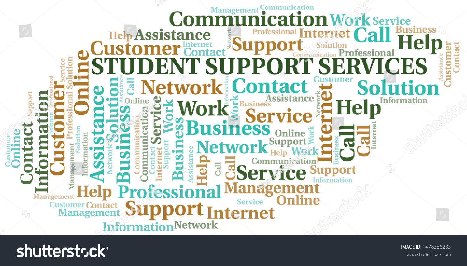 Student Support Services Word Cloud Vector Stock Vector (Royalty Free ...