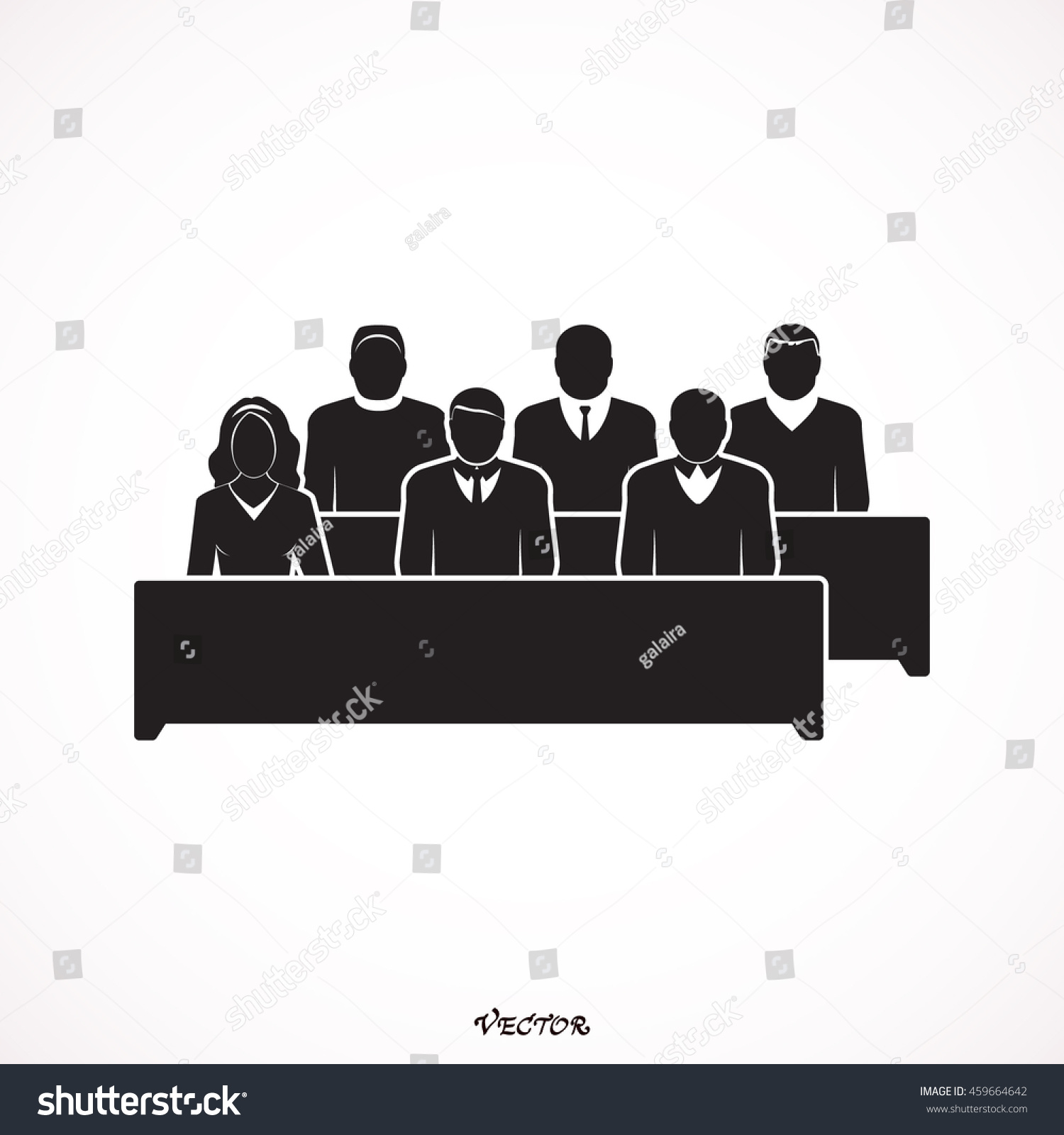Students Classroom Icon Stock Vector (Royalty Free) 459664642 ...