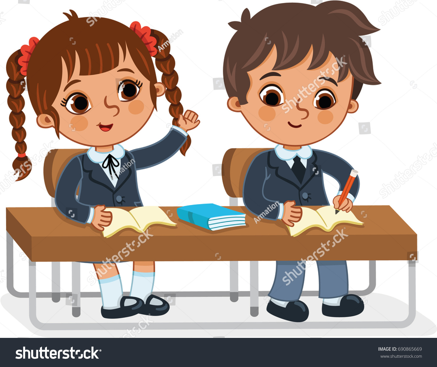 265 Cartoon images of sitting in a classroom Stock Illustrations ...