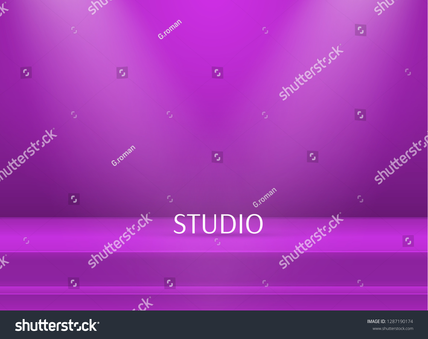 Studio Background Vector Empty Your Design Stock Vector (Royalty Free ...