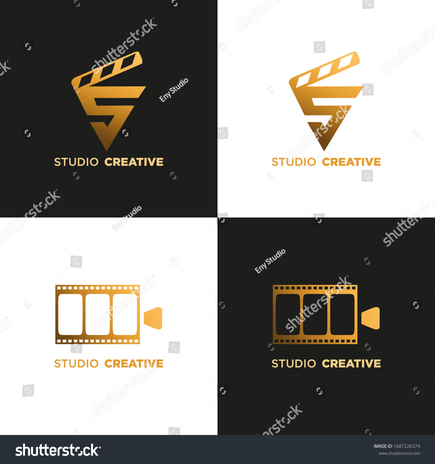 Studio Movie Logo Template Design Vector Stock Vector (Royalty Free ...