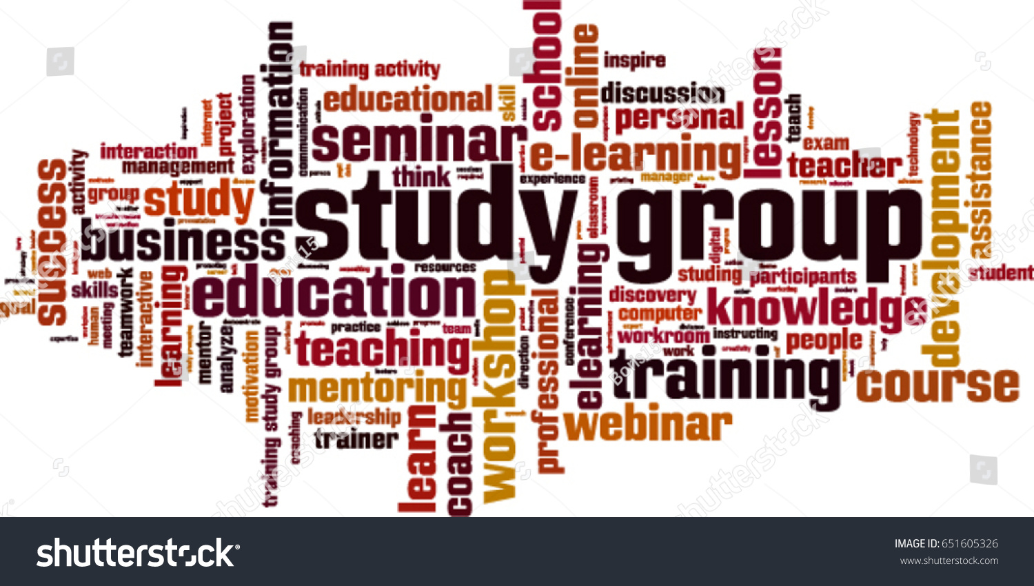 Study Group Word Cloud Concept Vector Stock Vector (Royalty Free ...