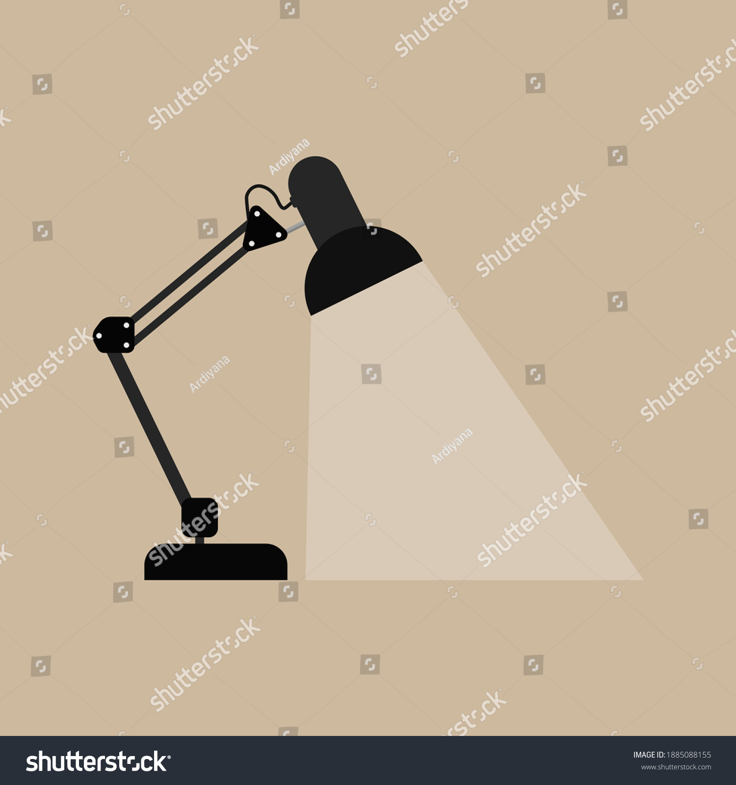 Study Lamp Vector Art Graphics Stock Vector (Royalty Free) 1885088155