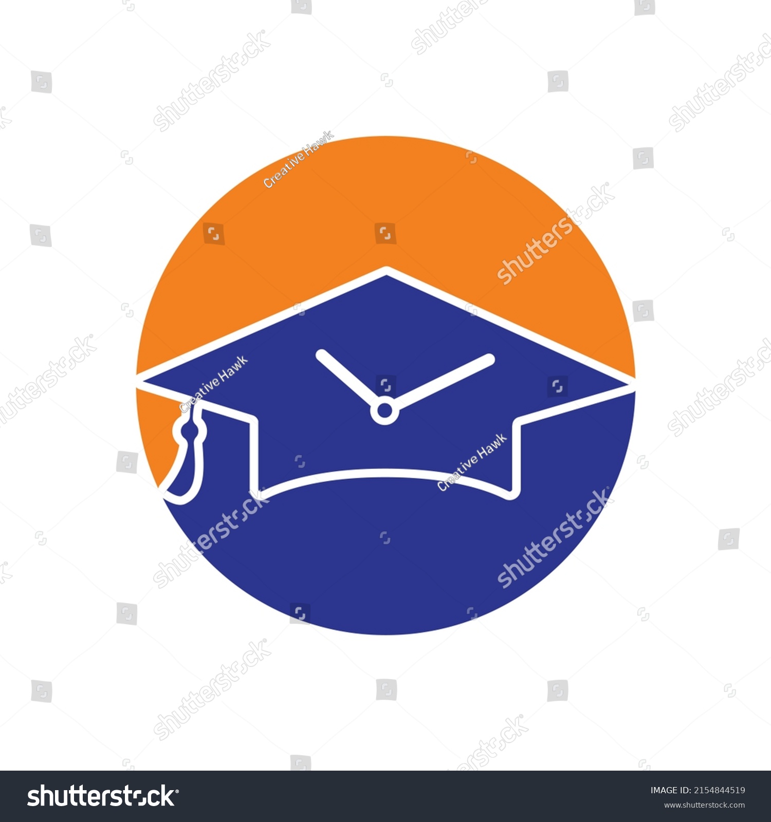 Study Time Vector Logo Design Graduation Stock Vector (Royalty Free ...