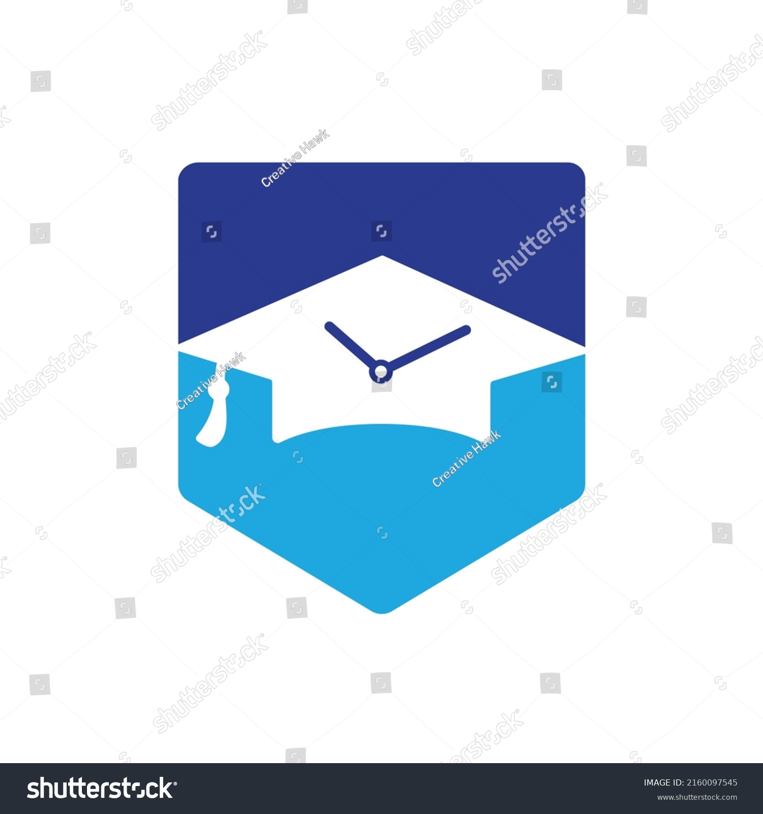 Study Time Vector Logo Design Graduation Stock Vector (Royalty Free ...