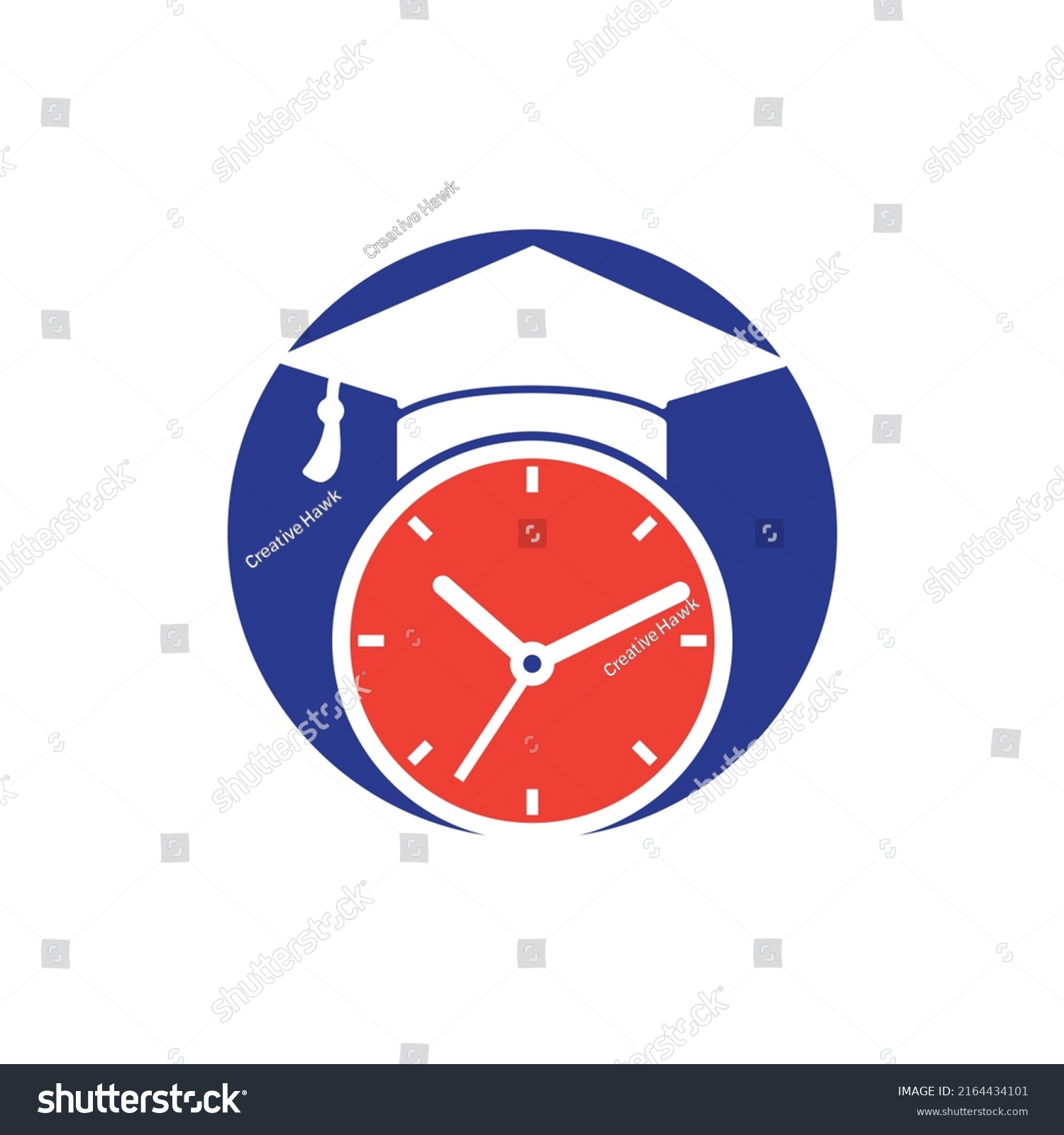 Study Time Vector Logo Design Graduation Stock Vector (Royalty Free ...