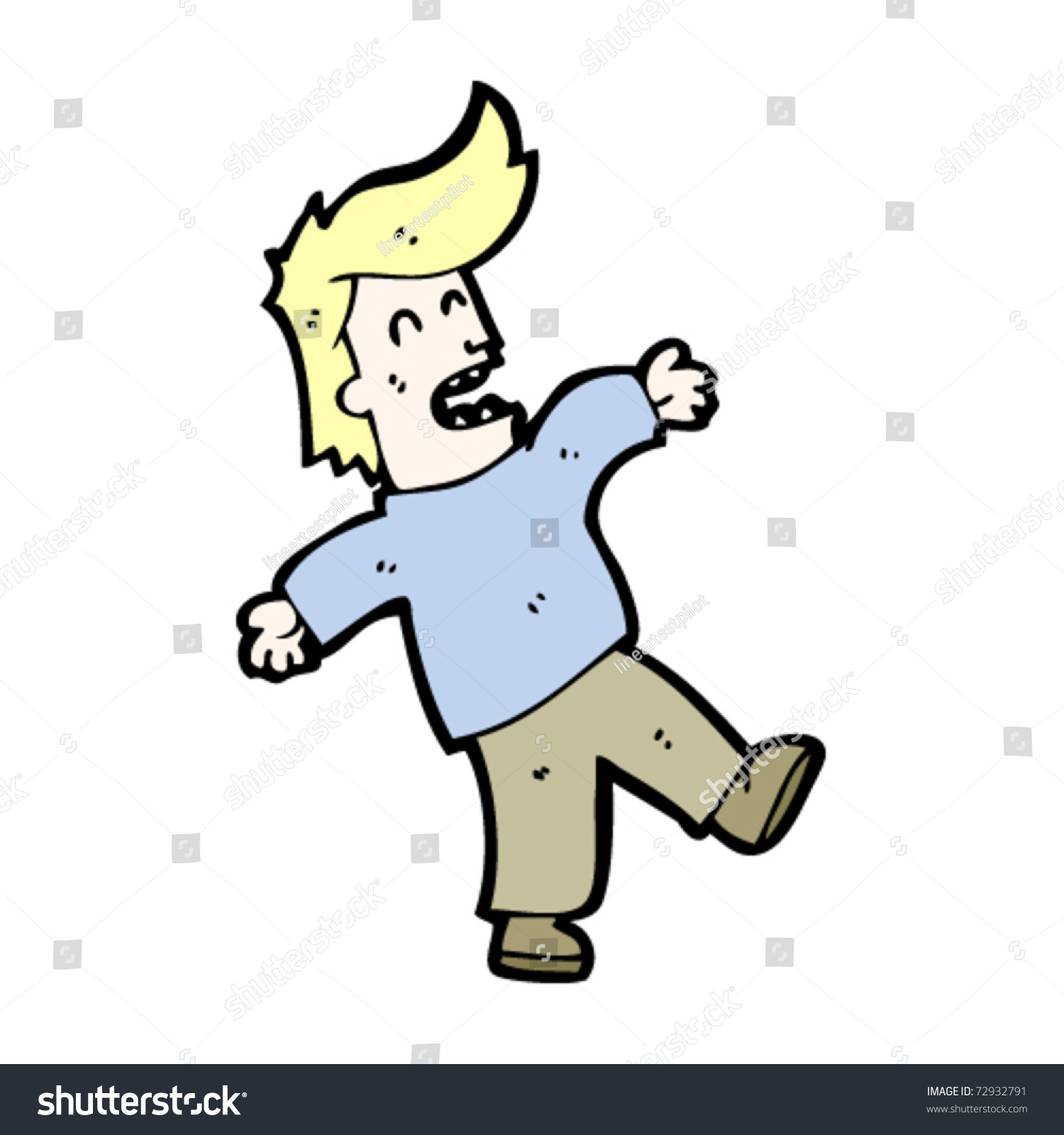 Stunned Man Cartoon Stock Vector (Royalty Free) 72932791