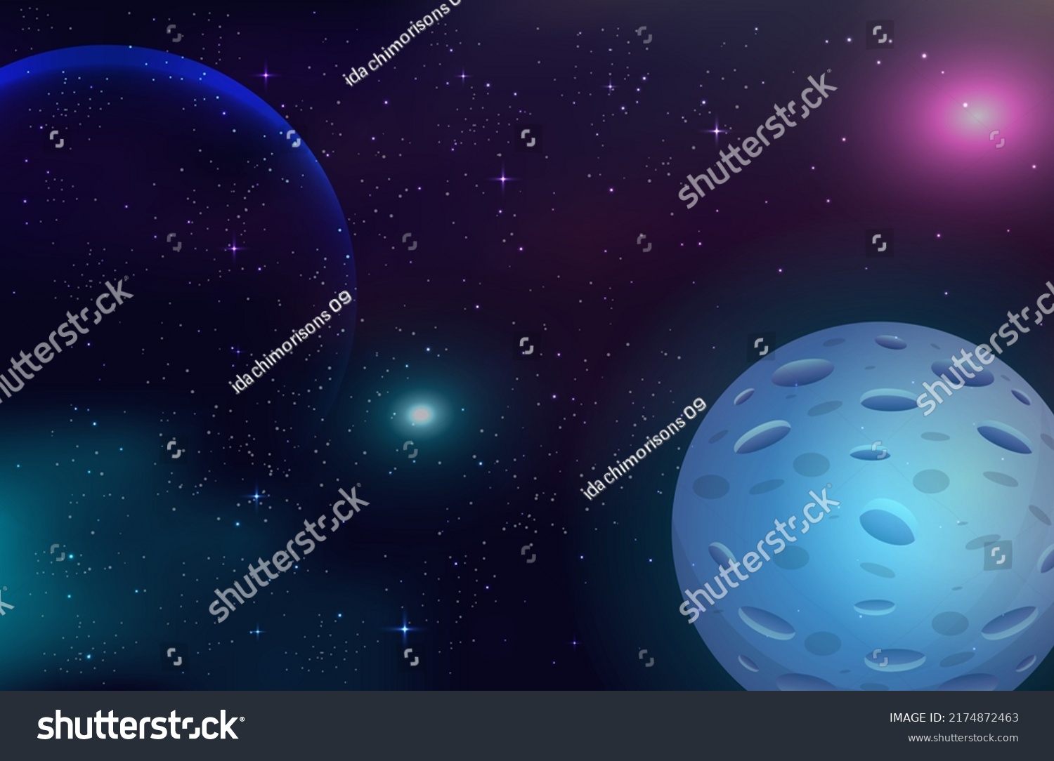 Stunning Galaxy Vector Illustration Stock Vector (Royalty Free ...