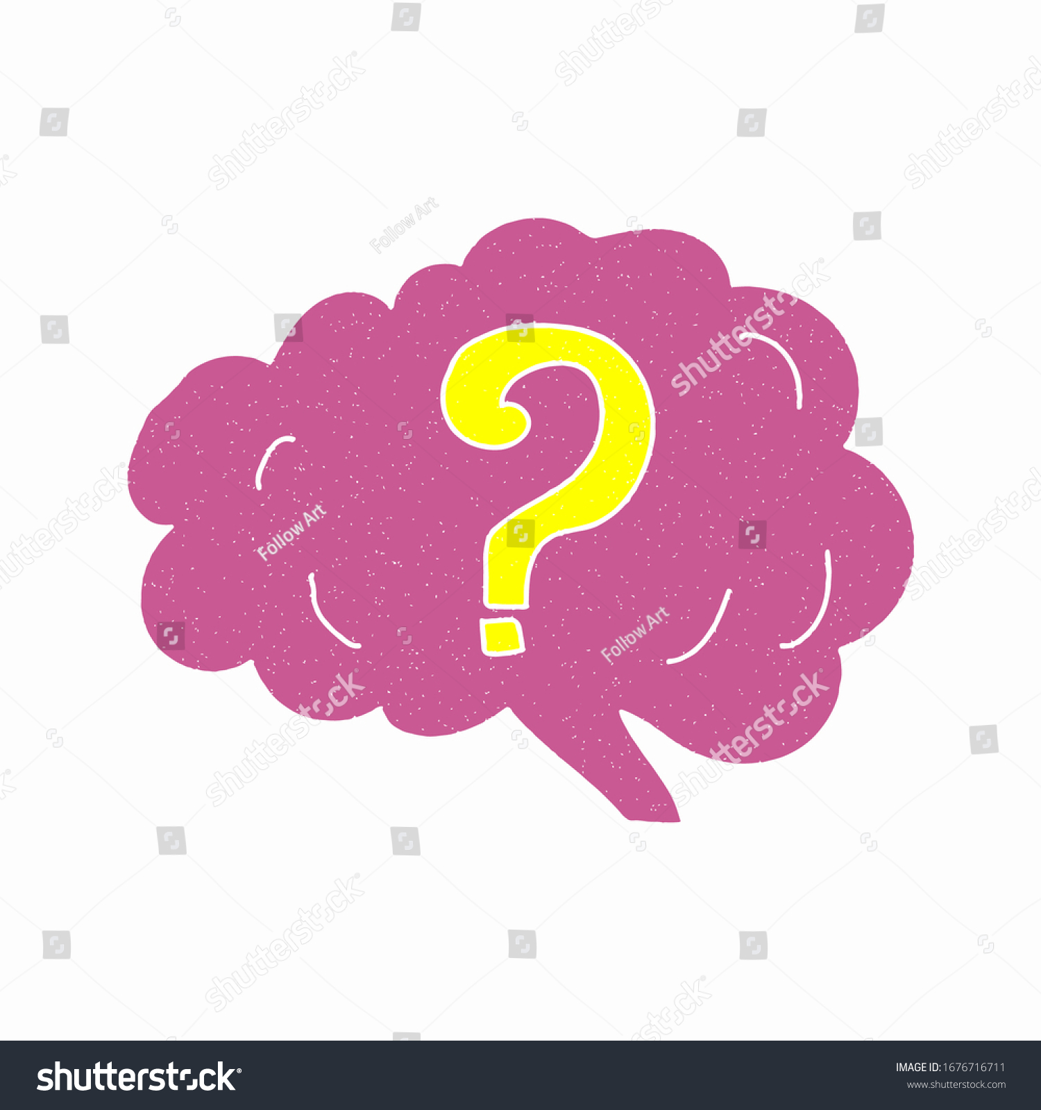 Stupid Brain Vector Design Digital Hand Stock Vector (Royalty Free ...