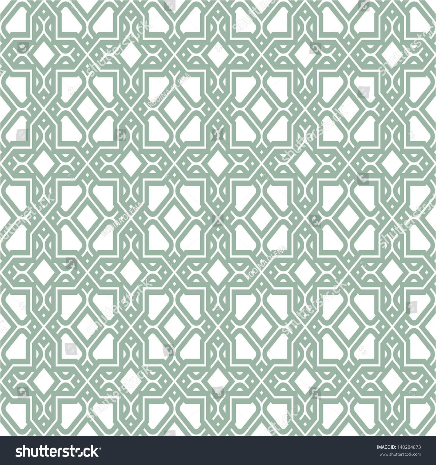 Stylish Arabicmorrocan Pattern Seamless Vector Backgroundgeometric ...