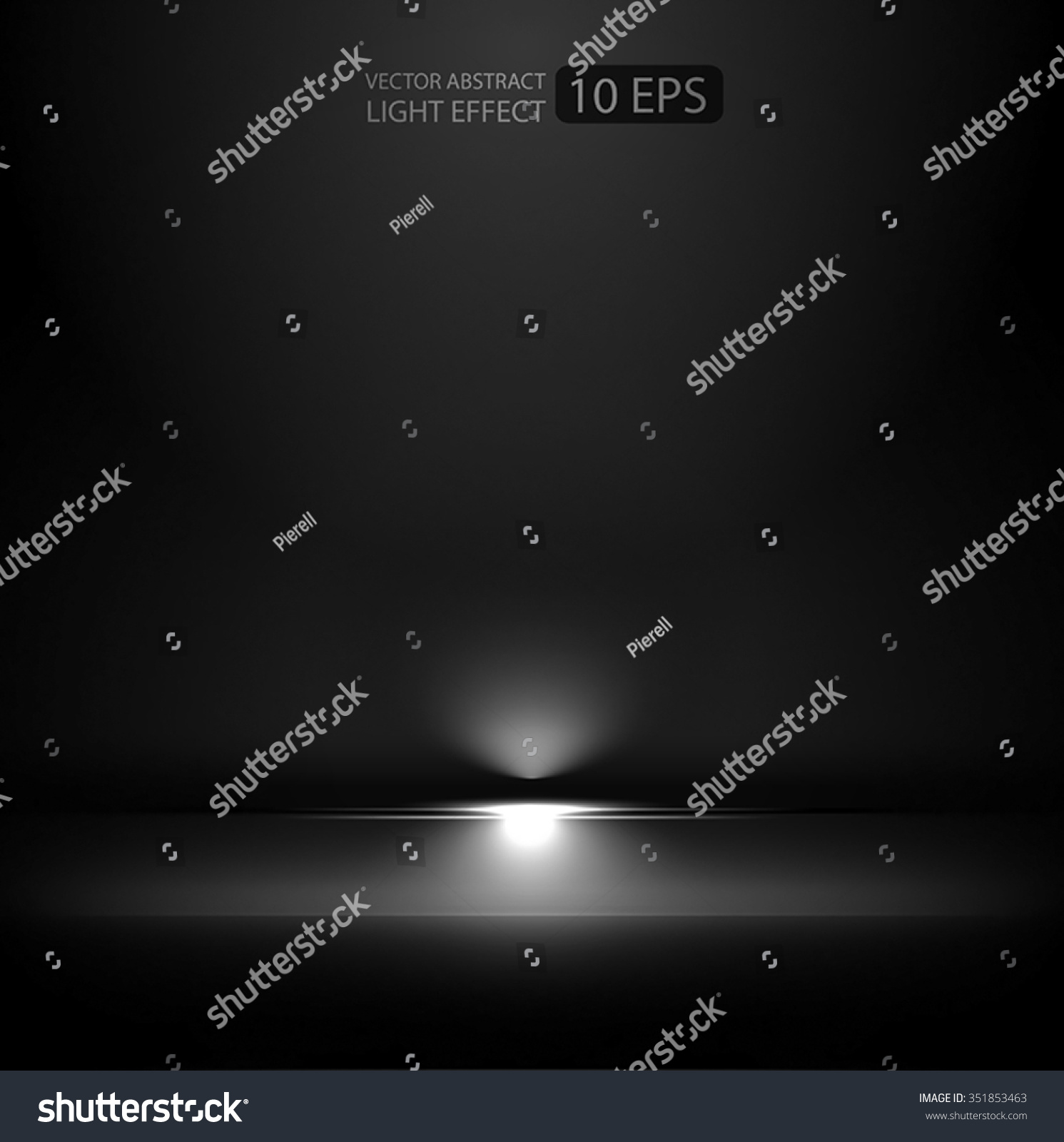 Stylish Black Background Light Effects Stock Vector (Royalty Free ...