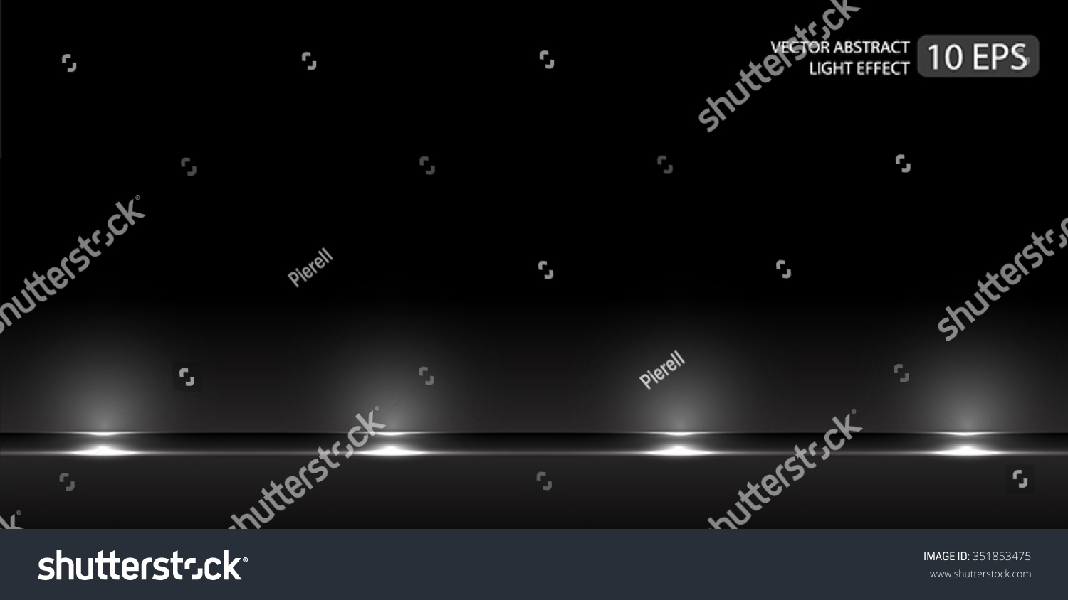 Stylish Black Background Light Effects Stock Vector (Royalty Free ...