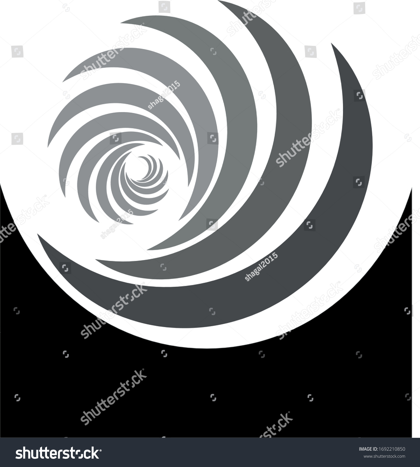 Stylish Black Square Logo Transforms Into Stock Vector (Royalty Free ...