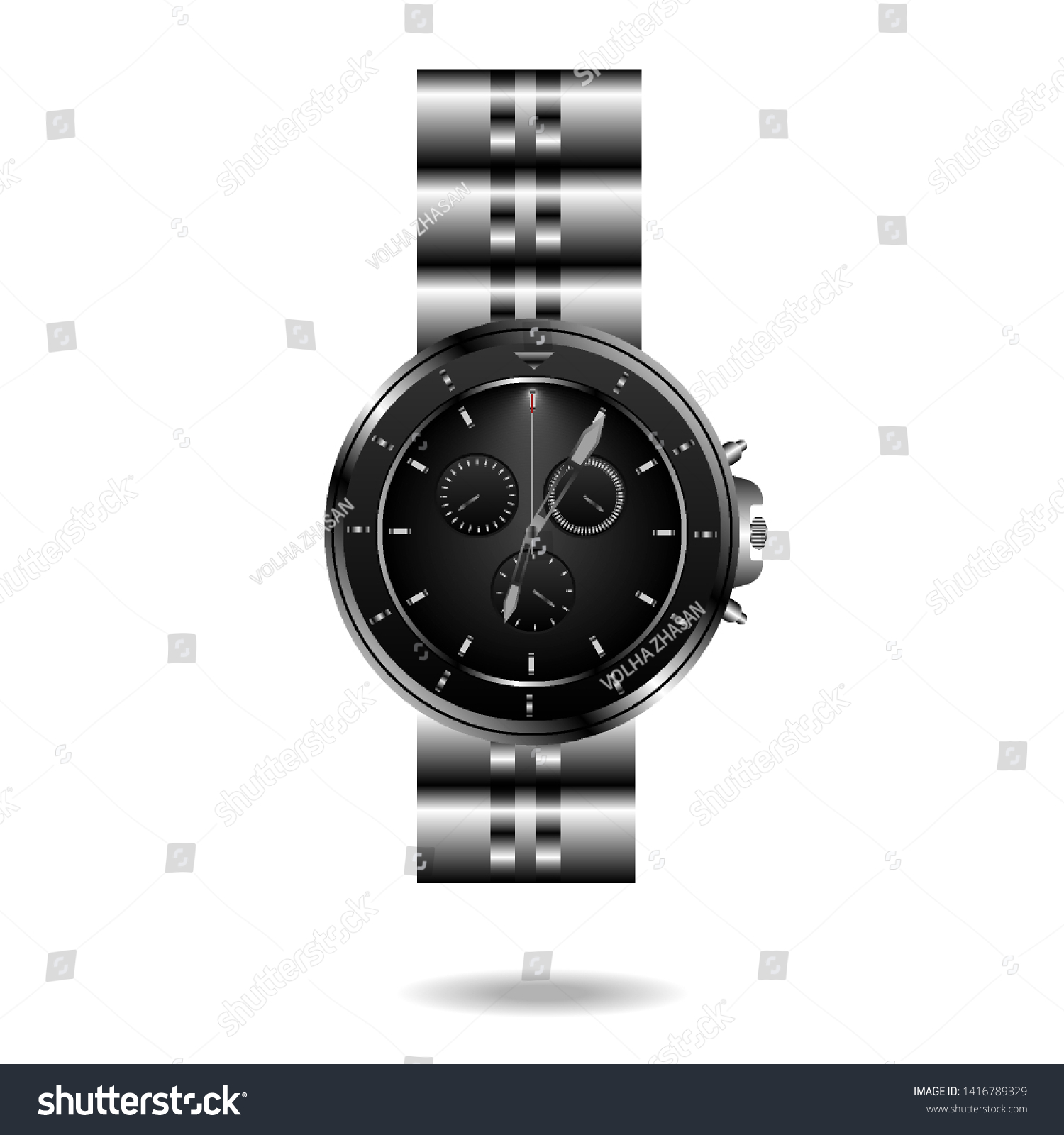 Stylish Clock Men Vector Illustration Stock Vector (Royalty Free ...