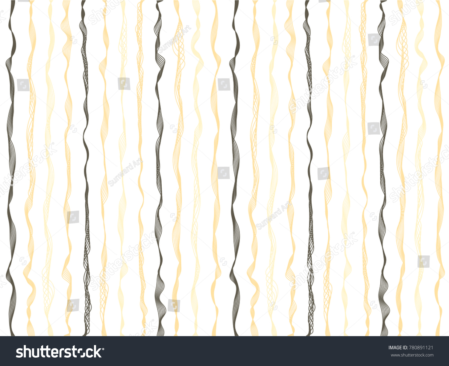 Stylish Curved Stripes Vertical Lines Vector Stock Vector (Royalty Free ...