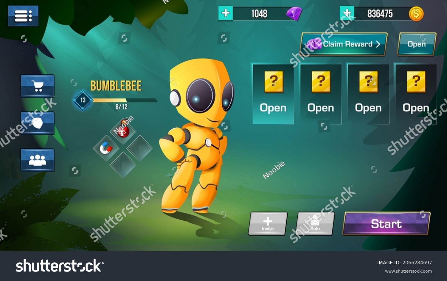 Stylize Game Ui Elements Menu Popups Stock Vector (Royalty Free ...