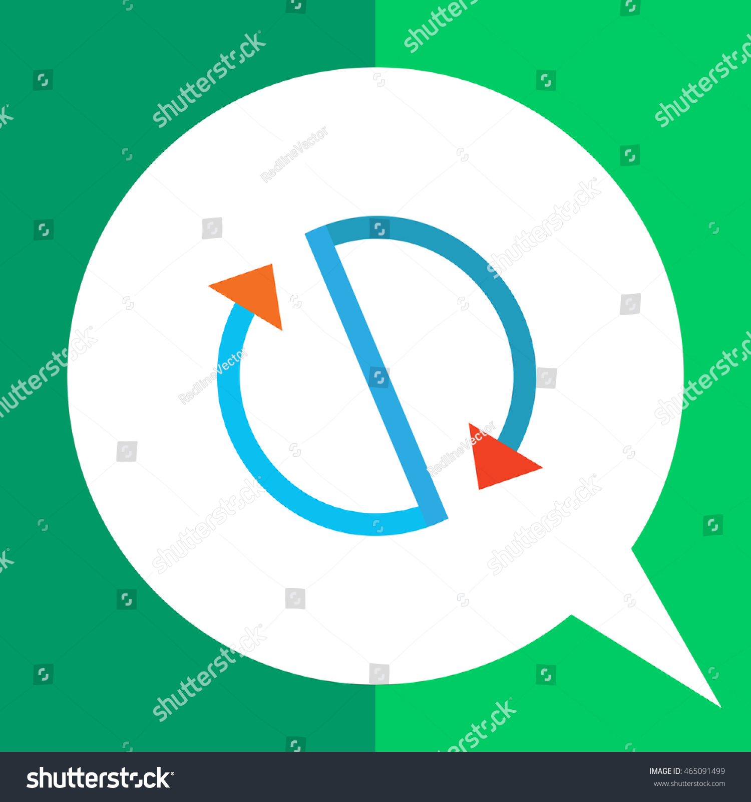 Stylized Circulation Sign Stock Vector (Royalty Free) 465091499