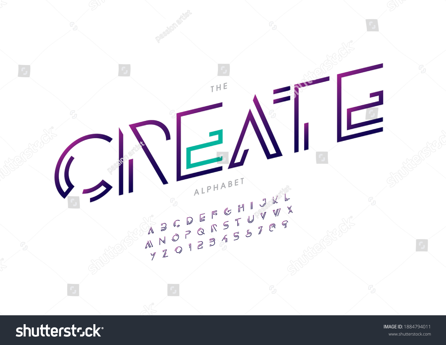 Vector de tipo de letra de: vector de stock (libre de regalías ...