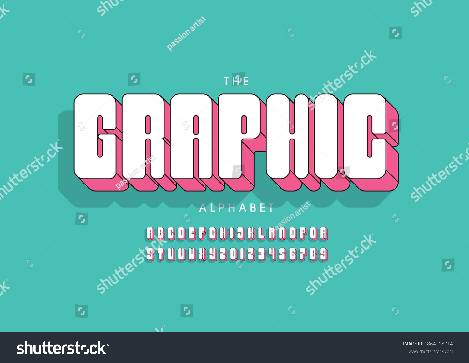 Stylized Graphic Alphabet Font Vector Stock Vector (Royalty Free ...