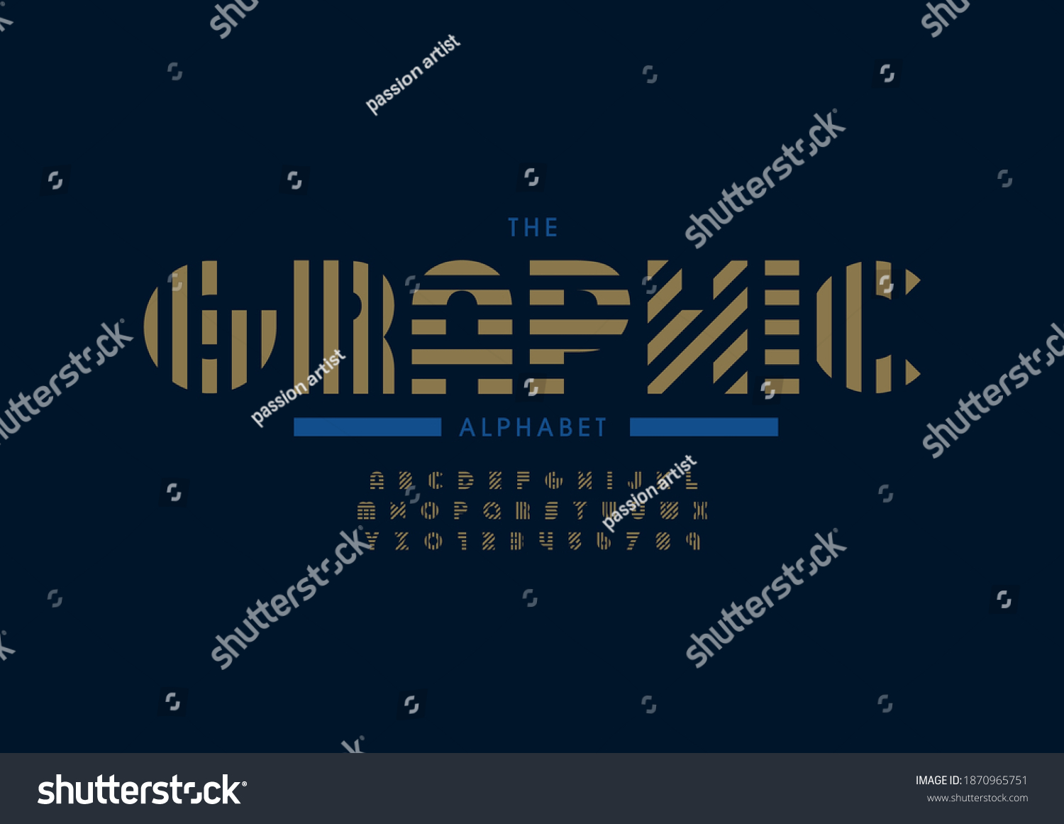 Stylized Graphic Alphabet Font Vector Stock Vector (Royalty Free ...