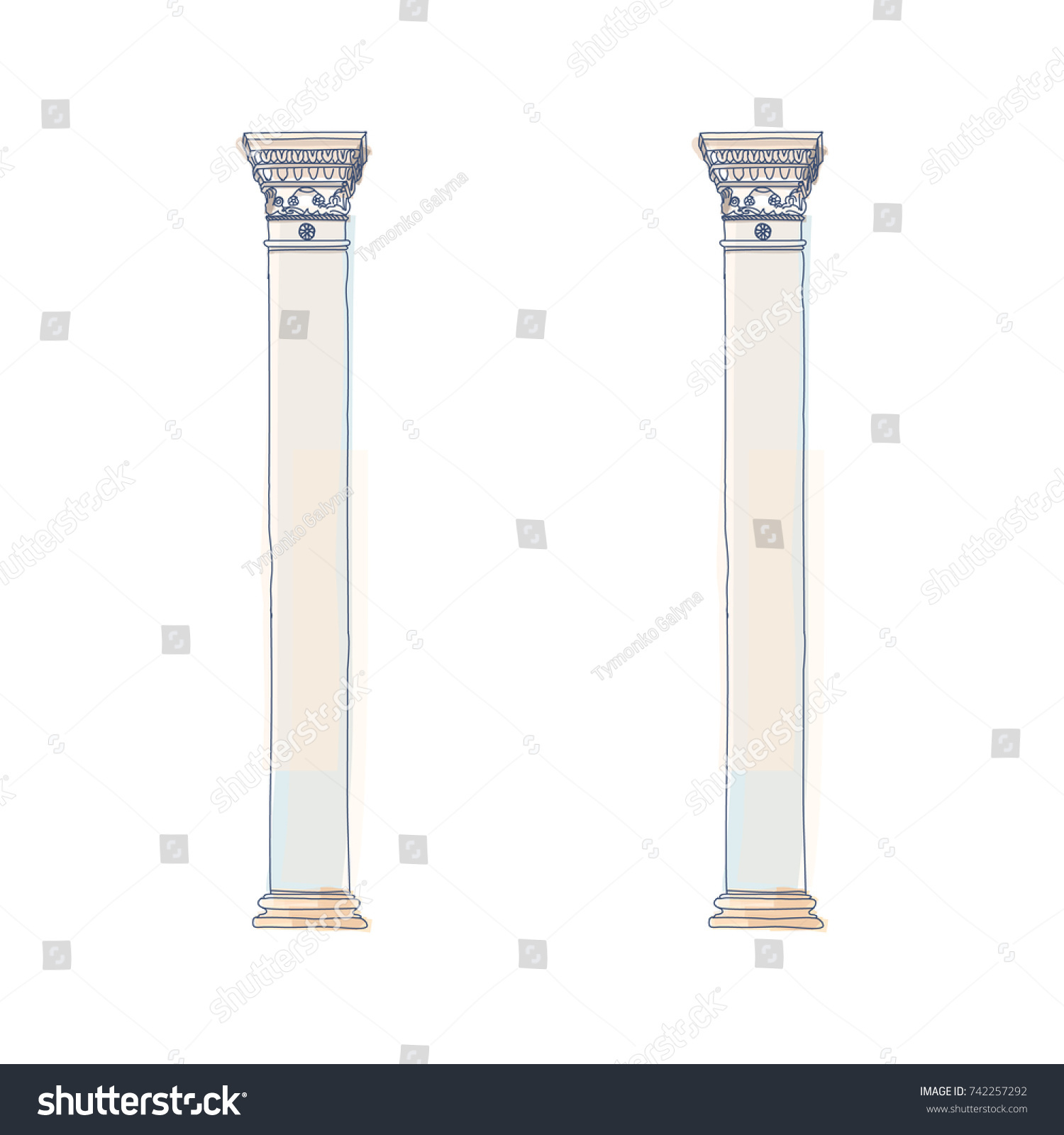 Stylized Greek Doodle Column Doric Ionic 스톡 벡터(로열티 프리) 742257292 ... Stylized Greek Doodle Column Doric Ionic 스톡 벡터(로열티 프리) 742257292 ...