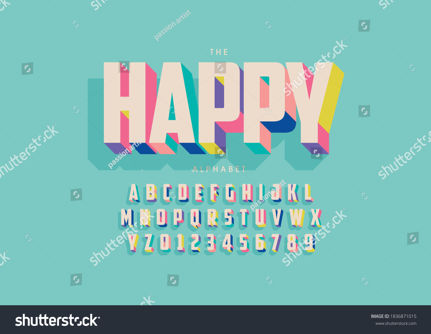 Vector de tipo de letra del: vector de stock (libre de regalías ...