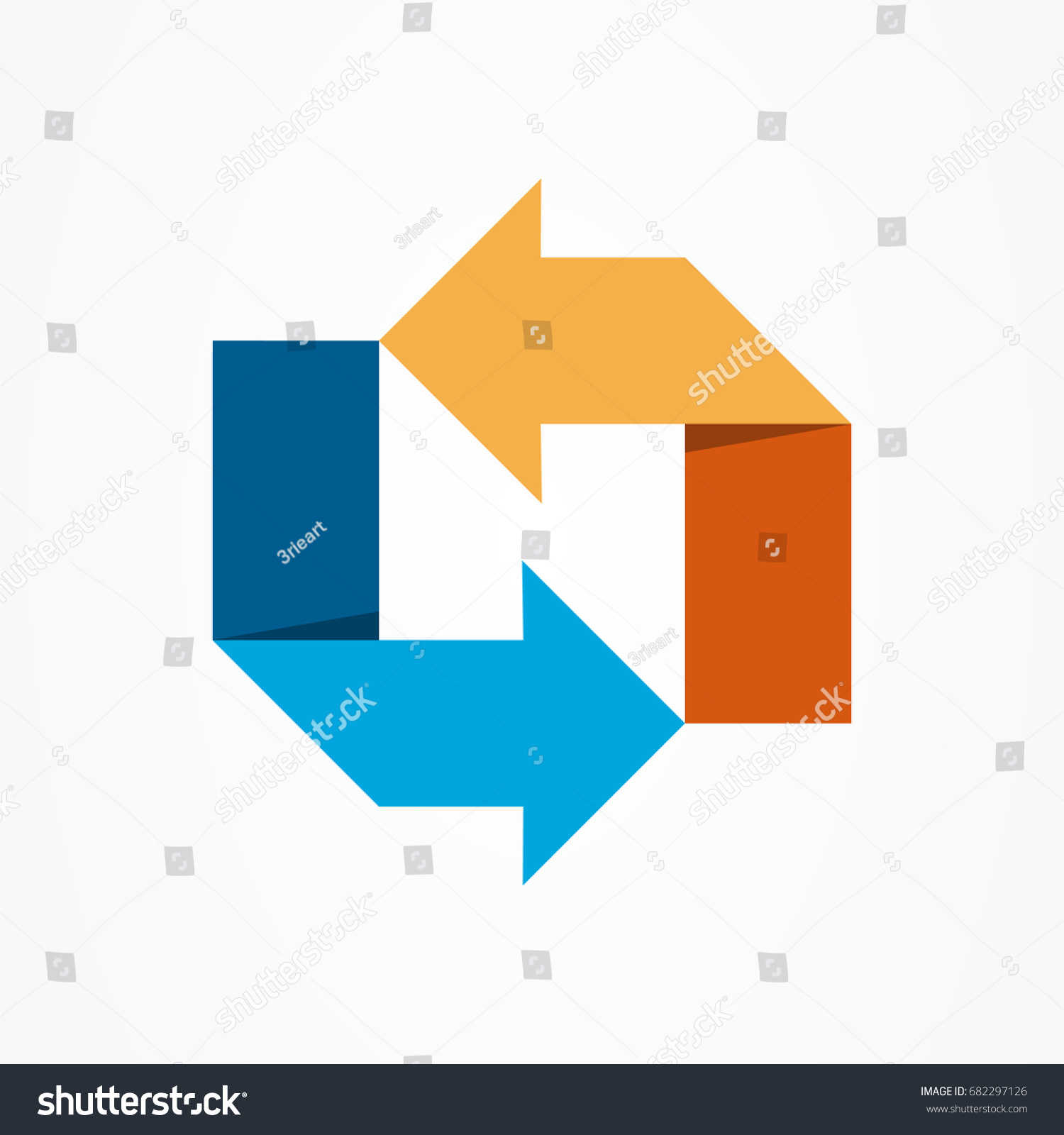 Stylized Letter N Arrow Logo Template Stock Vector (Royalty Free ...