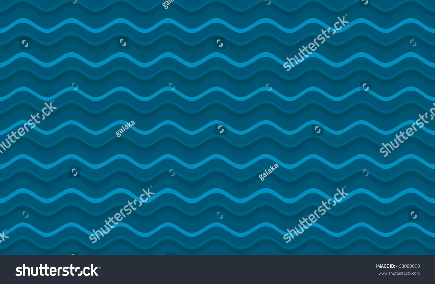 Stylized Ocean Waves Abstract Dark Blue Stock Vector (Royalty Free ...