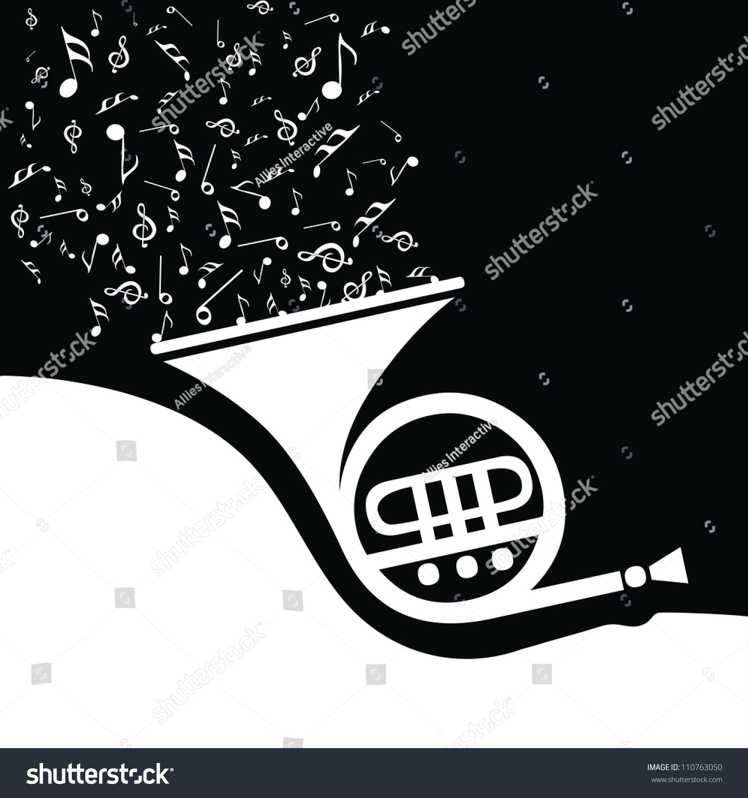 Stylized Retro Musical Background Stock Vector (Royalty Free) 110763050