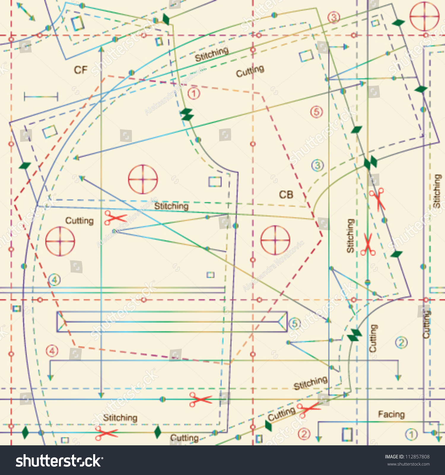 76,013 Sewing pattern Stock Vectors, Images & Vector Art | Shutterstock