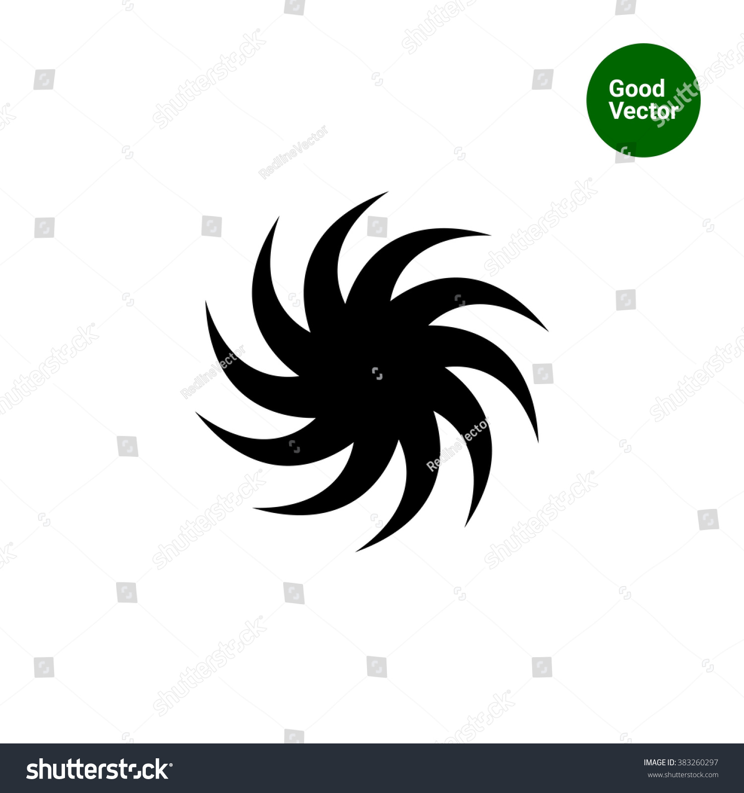 Stylized Sun Icon Stock Vector (Royalty Free) 383260297 | Shutterstock