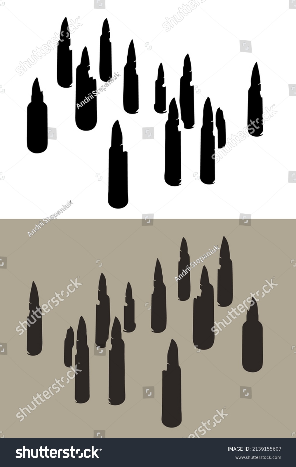 Stylized Vector Illustration Bullets Set Stock Vector (Royalty Free ...