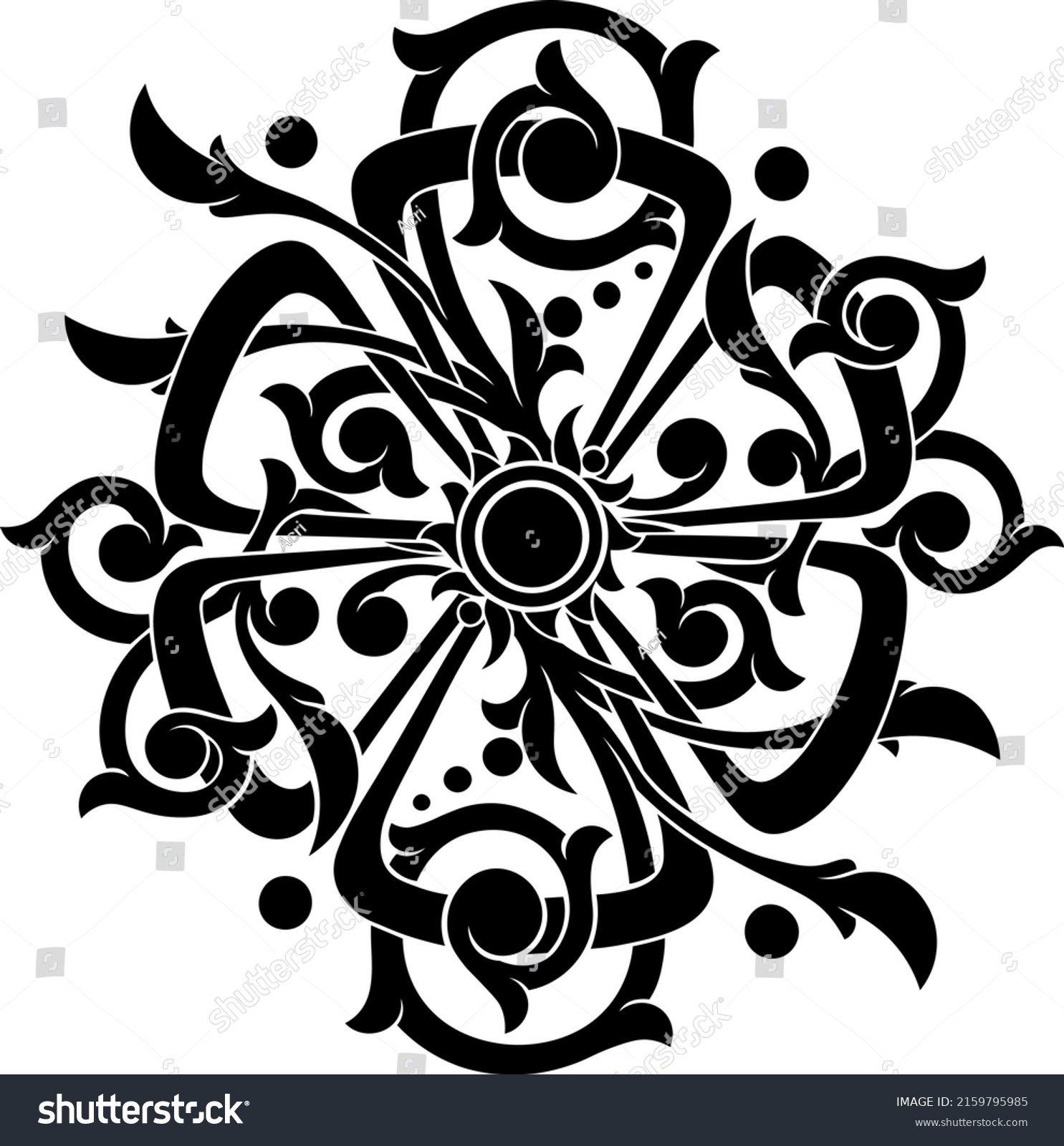 Stylized Vector Ornamental Art Design Stock Vector (Royalty Free ...