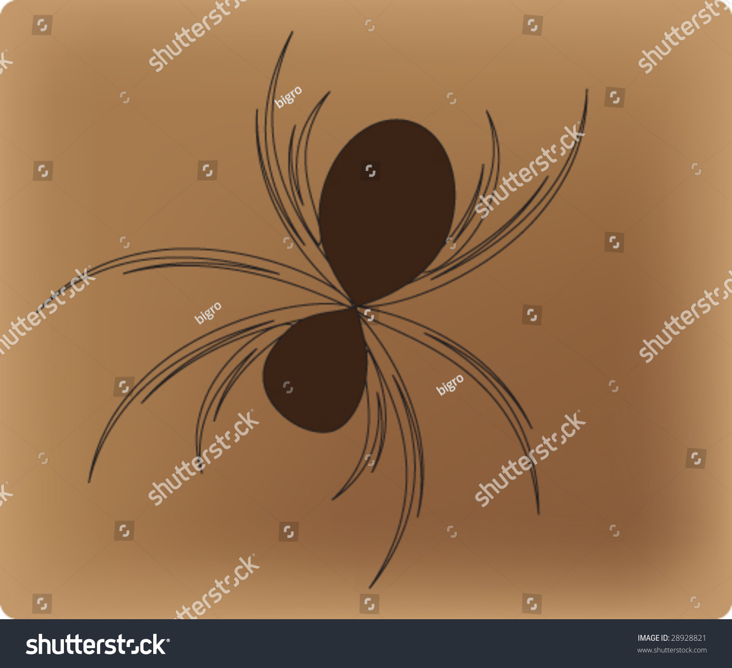 Stylized Vector Spider Stock Vector (Royalty Free) 28928821 | Shutterstock