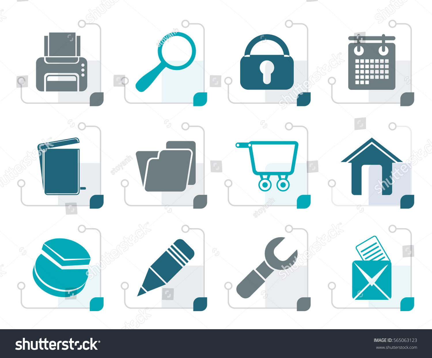 Stylized Website Internet Computer Icons Vector Stock Vector (Royalty ... Stylized Website Internet Computer Icons Vector Stock Vector (Royalty ...