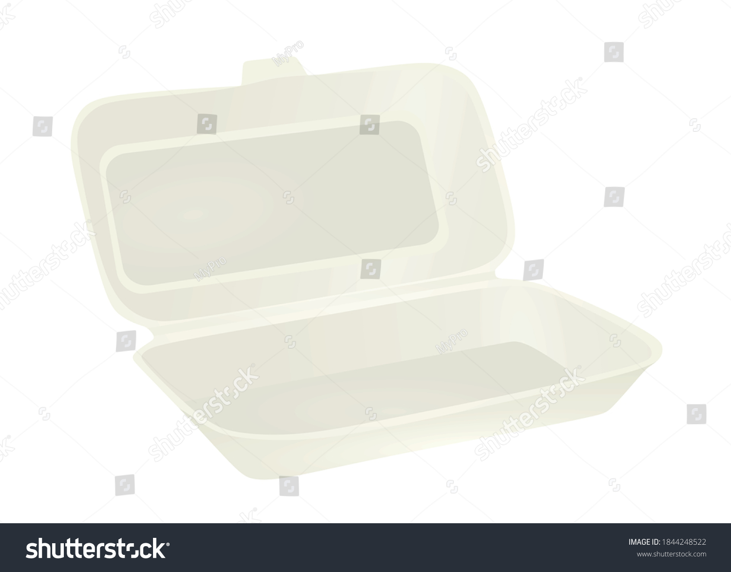 Styrofoam Lunch Box Vector Illustration Stock Vector (Royalty Free ...