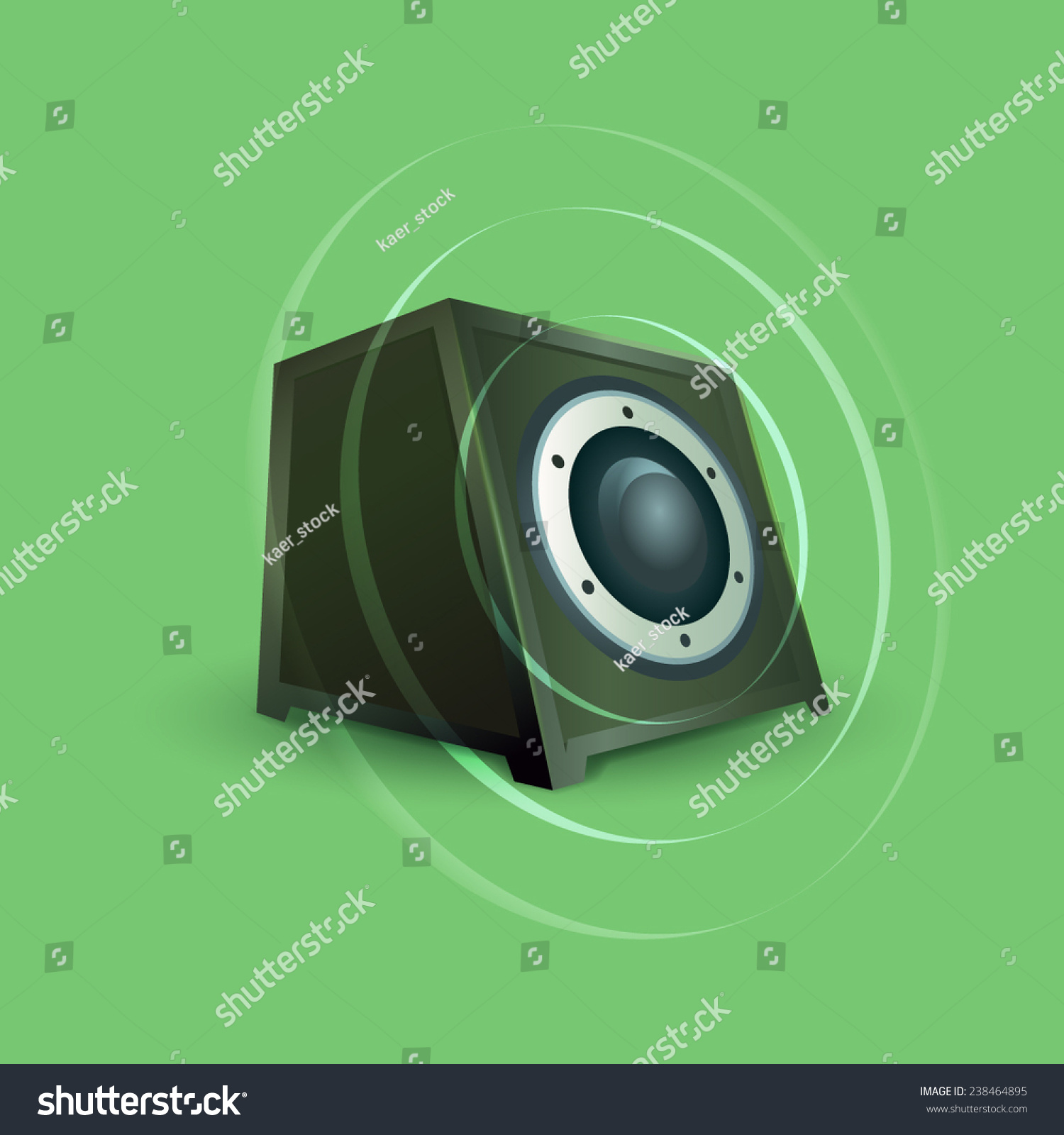 Sub Woofer Icon Stock Vector (Royalty Free) 238464895 | Shutterstock