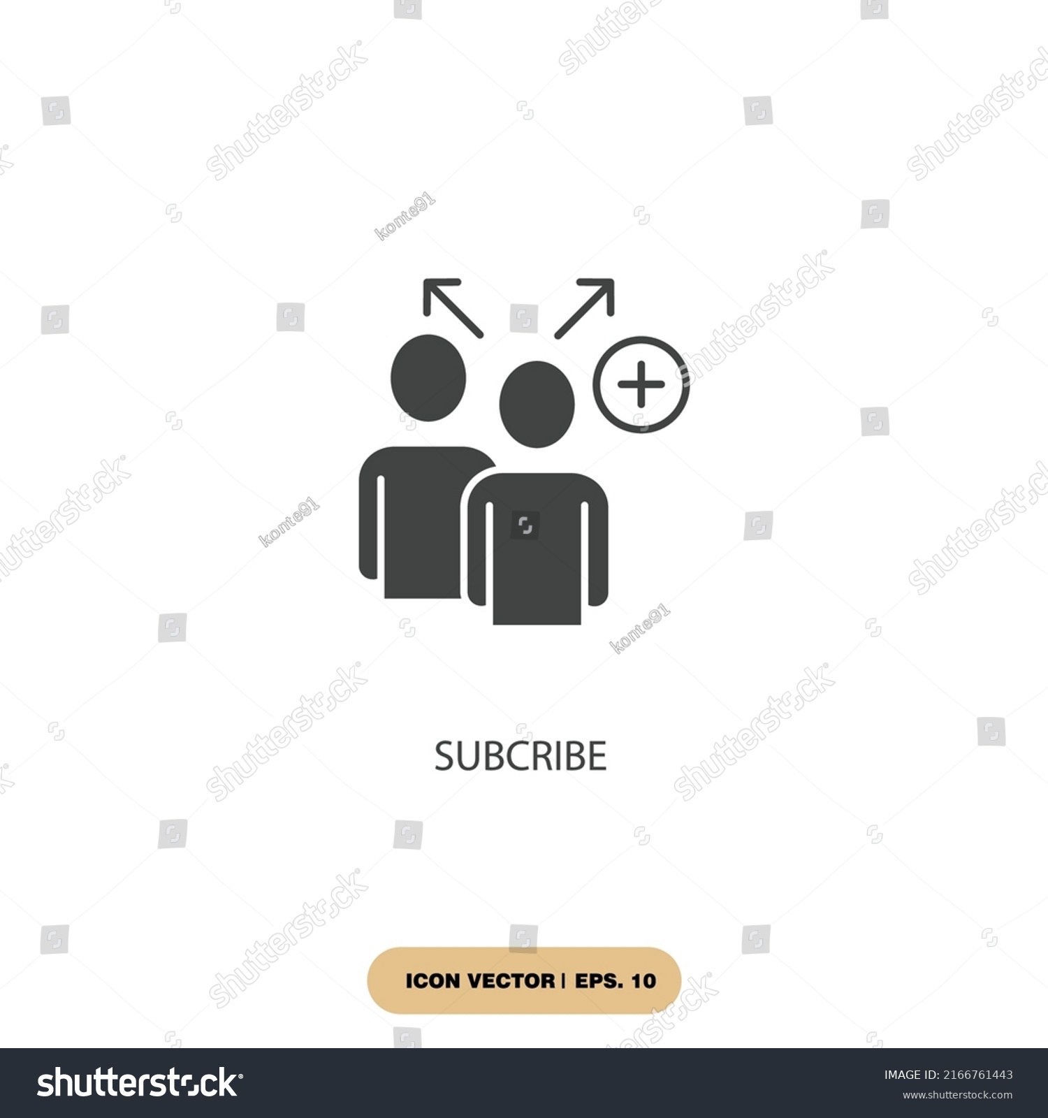 Subcribe Icons Symbol Vector Elements Infographic Stock Vector (Royalty ...