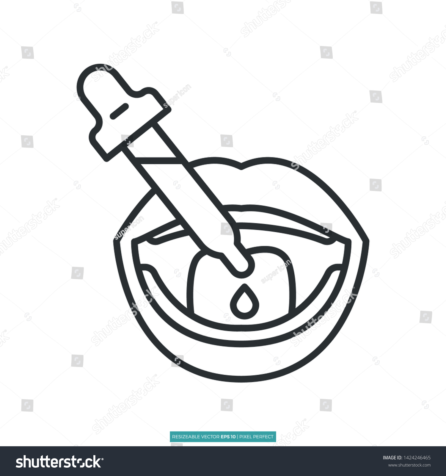 Sublingual Icon Vector Illustration Logo Template Stock Vector (Royalty ...