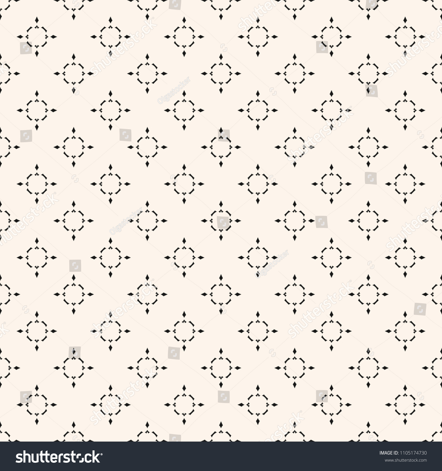 Subtle Vector Seamless Pattern Small Diamond Stock Vector (Royalty Free ...