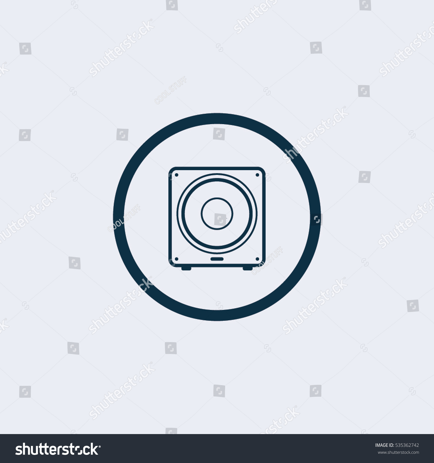 Subwoofer Icon Stock Vector (Royalty Free) 535362742 | Shutterstock