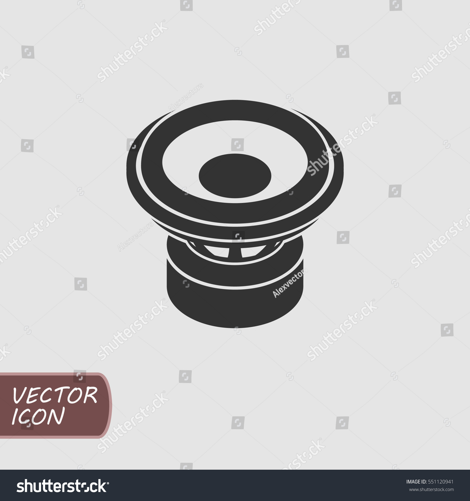 Subwoofer Icon Stock Vector (Royalty Free) 551120941 - Shutterstock