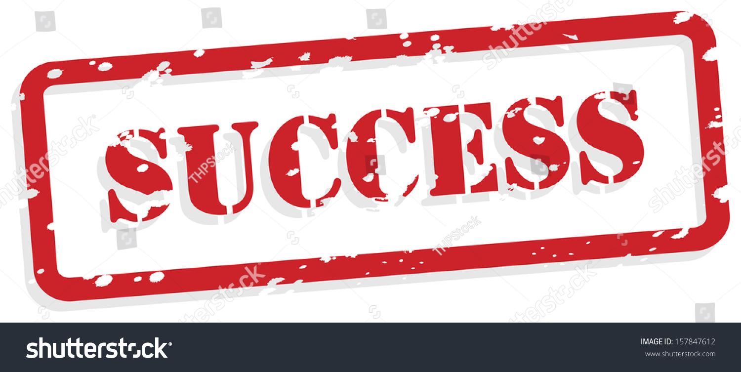 Success Red Rubber Stamp Vector Format Stock Vector (Royalty Free ...