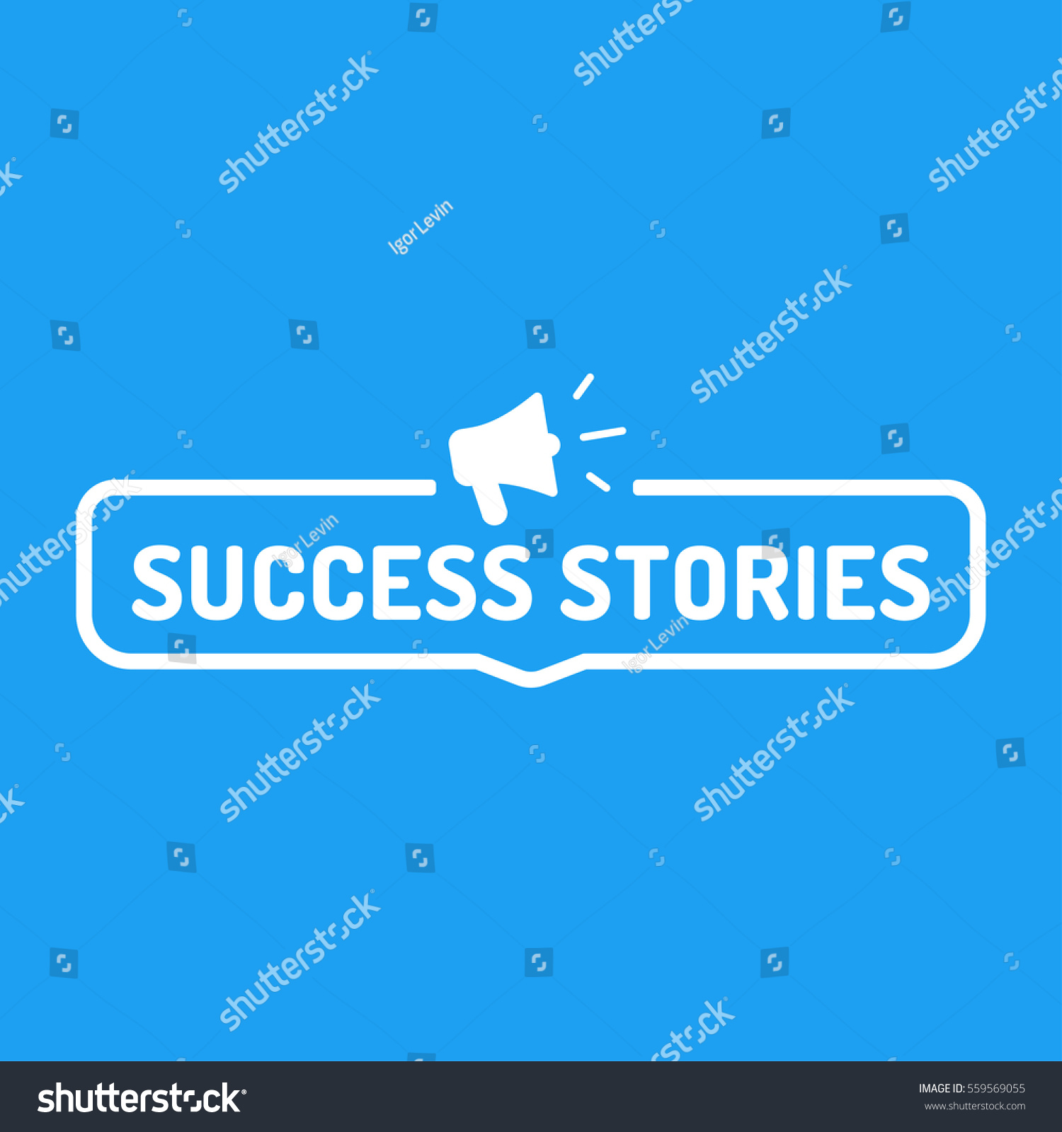 Success Stories Badge Megaphone Icon Flat Stock Vector (Royalty Free ... Success Stories Badge Megaphone Icon Flat Stock Vector (Royalty Free ...