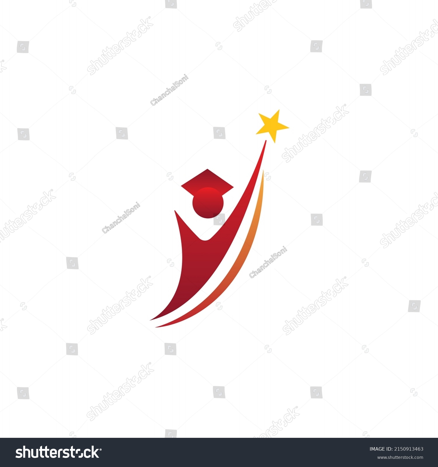 Success Student Logo Design Vector Stock Vector (Royalty Free ...