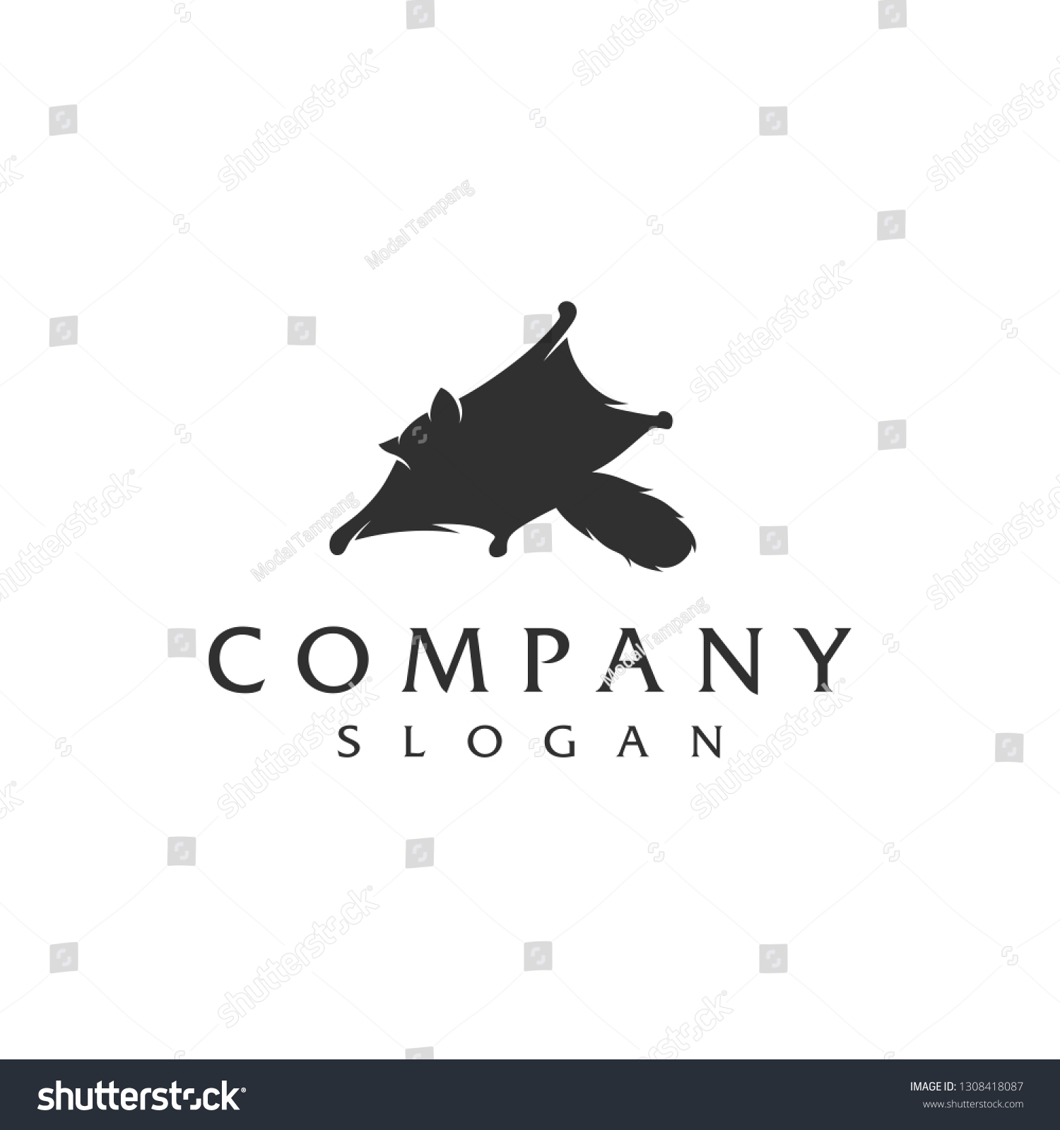 Sugar Glider Logo Vector Stock Vector (Royalty Free) 1308418087 ...
