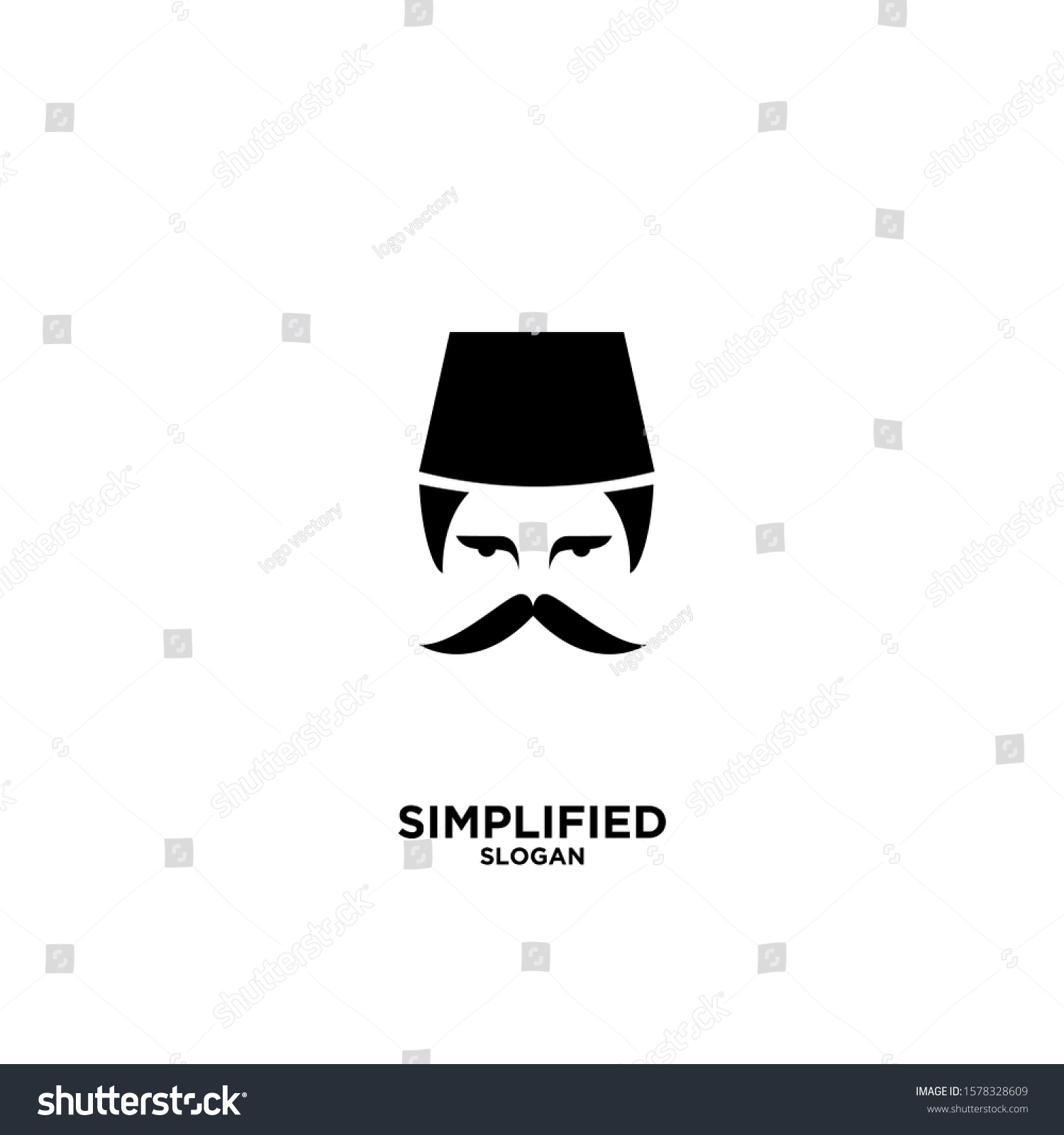 Sultan Logo Icon Design Vector Illustration Stock Vector (Royalty Free ...