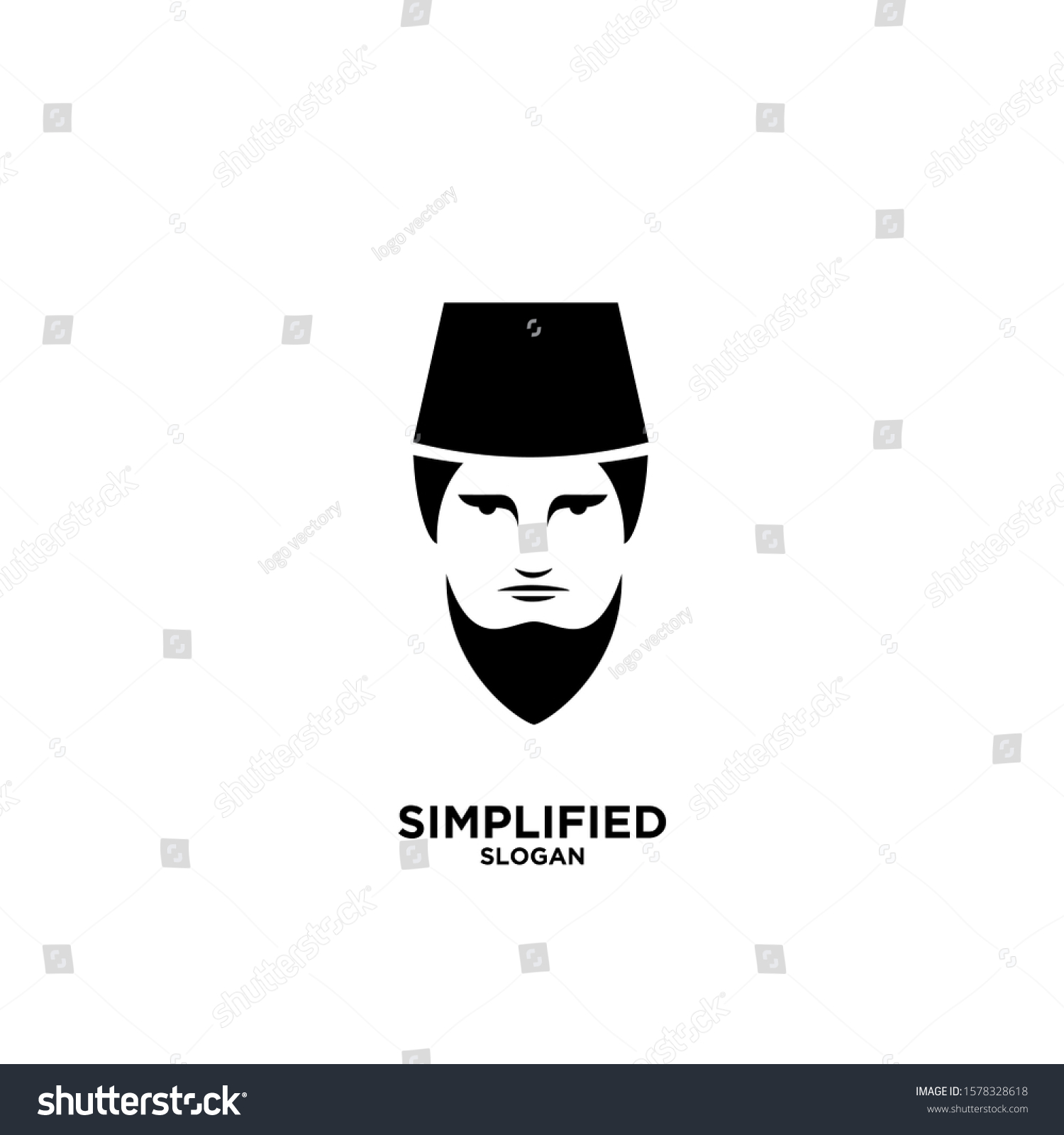 Sultan Logo Icon Design Vector Illustration Stock Vector (Royalty Free ...