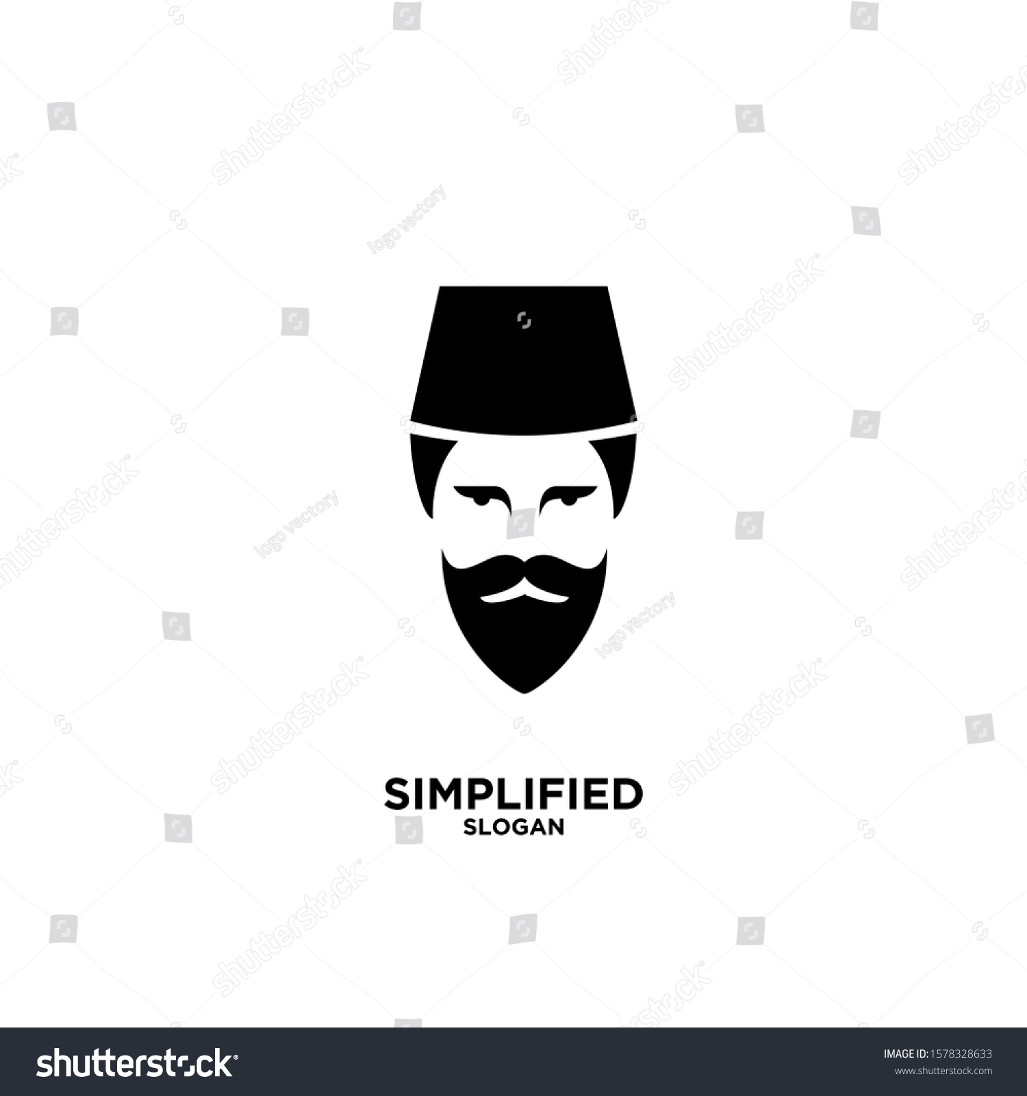 Sultan Logo Icon Design Vector Illustration Stock Vector (Royalty Free ...