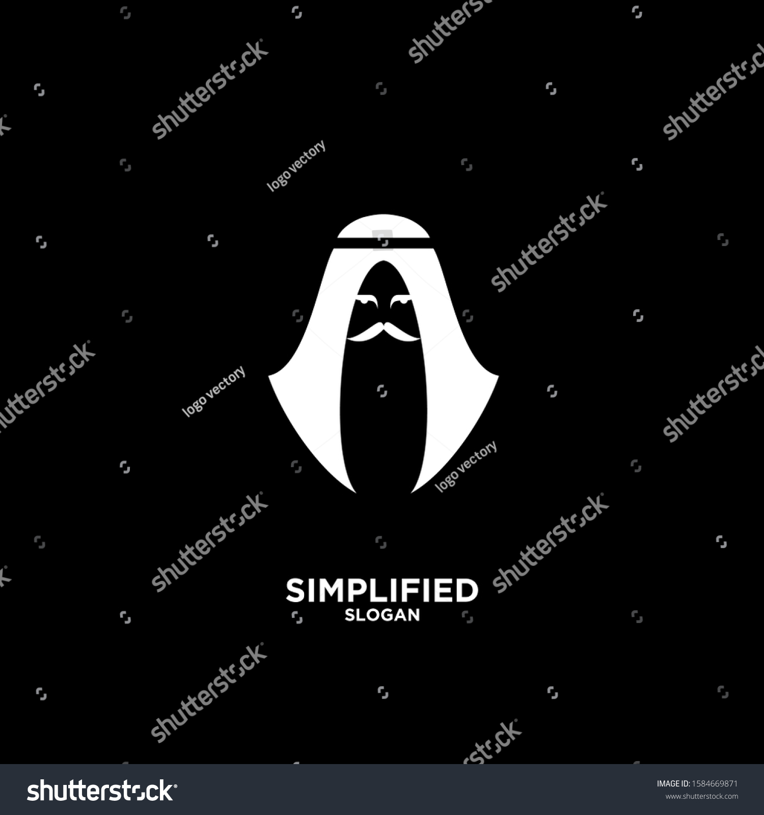 Sultan Logo Icon Design Vector Illustration Stock Vector (Royalty Free ...